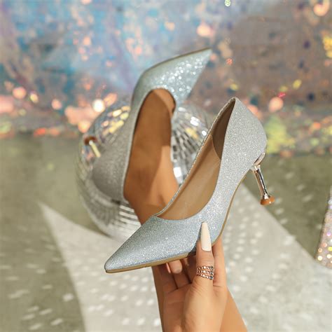 Womens Gradient Color Stiletto Heels Elegant Point Toe Dress Temu