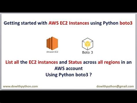 List all the EC2 instances and Status across all regions in an AWS account using Python boto3 ...