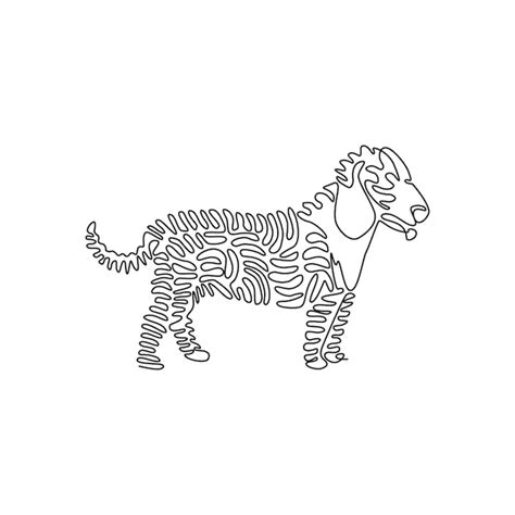 Premium Vector Single One Curly Line Drawing Of Cute Winged Insects