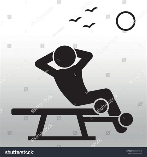Fitness Symbols Sport Exercise Stylized People Stock Vector Royalty
