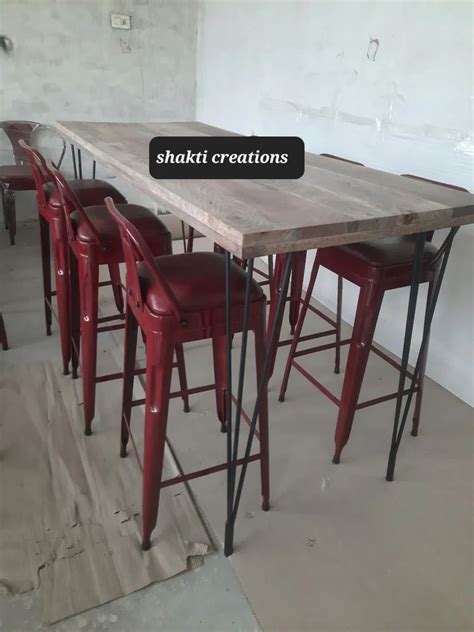 Iron 6 Seater Bar Table With Bar Stool Set At Rs 19600 Set In Jodhpur Id 2855115663812