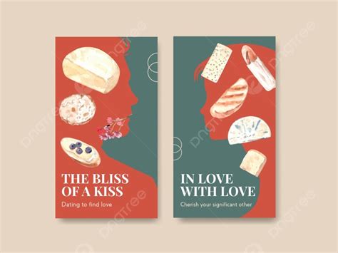 소셜 미디어 수채화 벡터 일러스트 레이 션에 대 한 유럽 피크닉 개념 디자인 인스 타 그램 템플릿 템플릿 Psd 다운로드 디자인 자료 다운로드