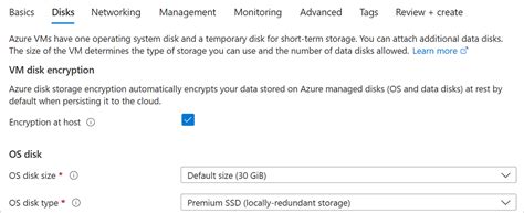 ホストでの暗号化を使用してエンドツーエンドの暗号化を有効にする Azure Portal マネージド ディスク Azure