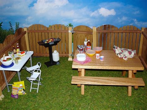 Dsc03986 16 Scale Doll House Backyard Bbq Cookout Diorama Barbie