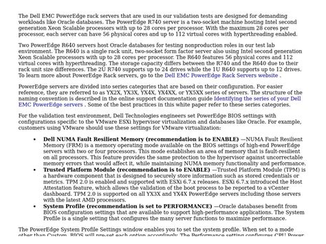 Poweredge Servers Oracle Rac High Availability On Powerstore T Dell