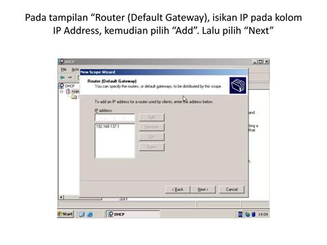 dhcp server di windows server 2003 ppt