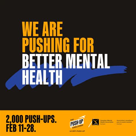 Cmha Durhams Annual Fundraising Push Up Challenge 2000 Push Ups In