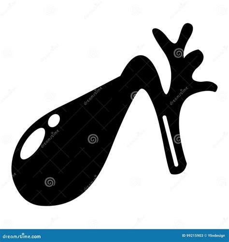 Gallbladder Icon Simple Style Stock Vector Illustration Of Gall