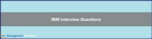 IBM Interview Questions Resume Cover Letter Interview Resources