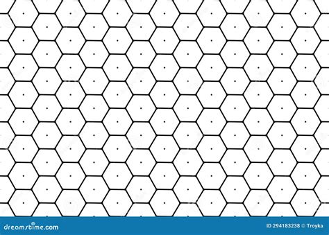 Seamless Geometric Hexagons Pattern With Honeycomb Structure Stock Vector Illustration Of