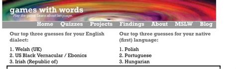Guess My Native Language R Linguisticshumor
