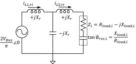 Equivalent Circuit Of The Lcl T Resonant Network With The Rectifier