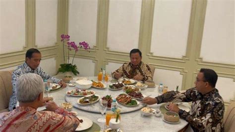 Pengamat Bongkar Arti And Maksud Jokowi Makan Bareng Prabowo Ganjar