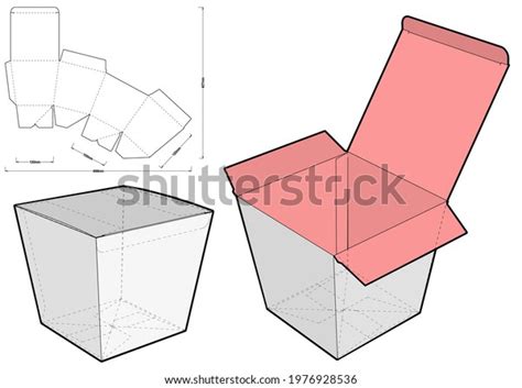 T Box Diecut Pattern File Full Stock Vector Royalty Free