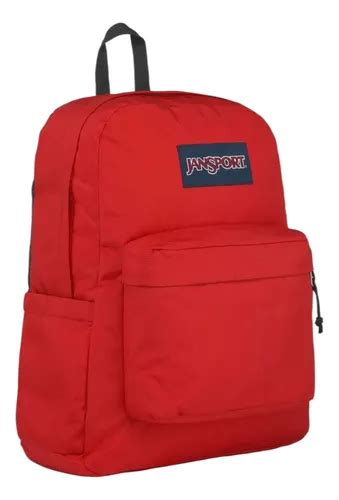 Mochila Superbreak Juvenil Jan Sport Escolar Prepa Secu Prim Rojo Liso