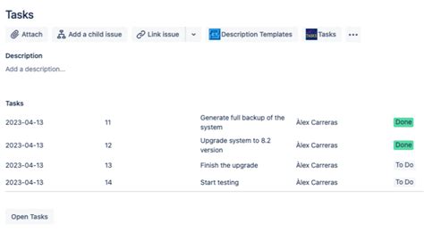 Tasks Atlassian Marketplace