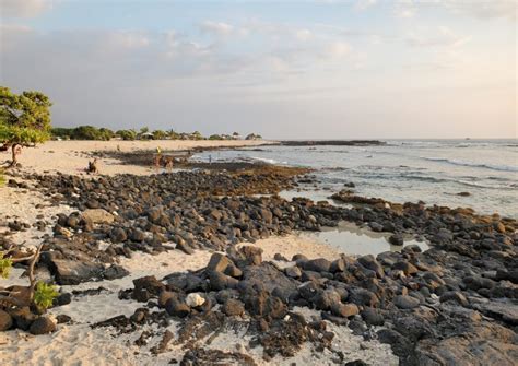 Kohanaiki Beach Park Pine Trees Surfing Beach Kailua Kona Hawaii