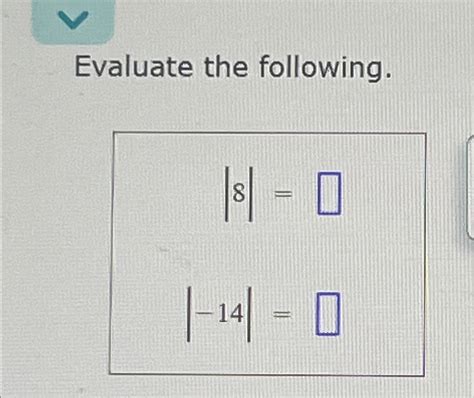 Solved Evaluate The Following Chegg