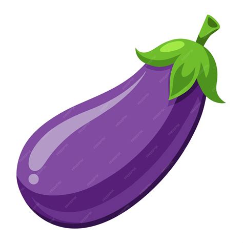 Premium Vector Eggplant Vector Illustration Isolated In White Background