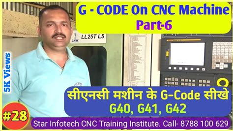 28 G Codes For Cnc G41 G42 Tnrc G Code Cnc Programming Cnc