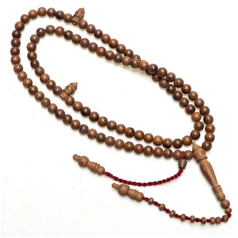 Indahcraft Tasbih Kayu Ulin Kalimantan 8 Mm 99 Butir Cokelat