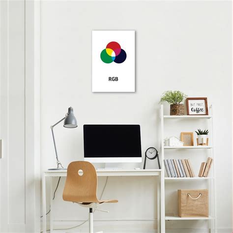 Quadro Sistema De Cores RGB X Sem Moldura