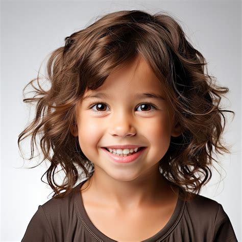 Premium Ai Image Vivacious 6yearold Portuguese Girl With Sparkling Grin