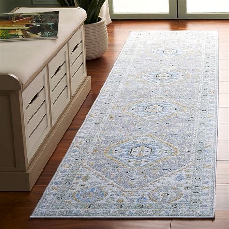 Safavieh Bayside 118y Greengrey 2ft 2in X 8ft Runner Rug In The Rugs
