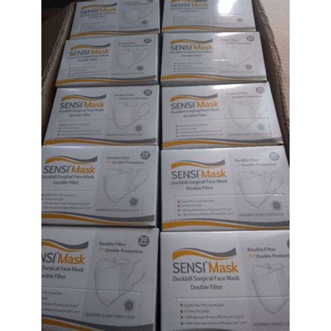 Jual Sensi Duckbill Face Mask Masker Sensi Duckbill 4 Ply Double Filter