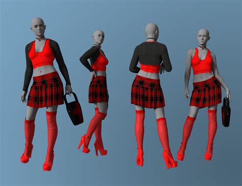 Dforce Tuff Girl Outfit For Genesis 9 Daz 3d
