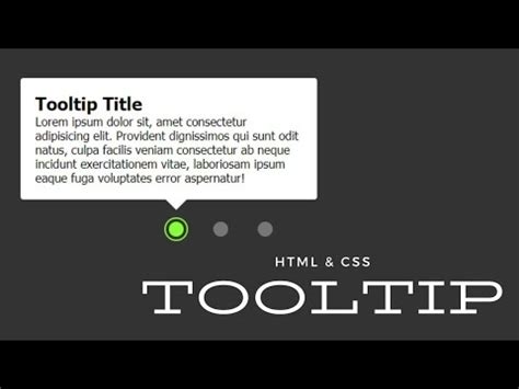 Pure Tooltip CSS HTML Hover Effects Custom Tooltip With Only CSS YouTube