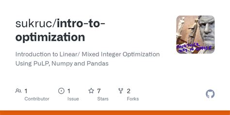 Github Sukrucintro To Optimization Introduction To Linear Mixed