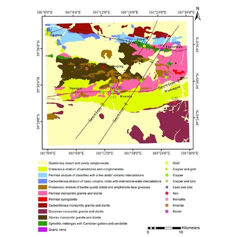 Geological Mapping Of The Study Area Download Scientific Diagram