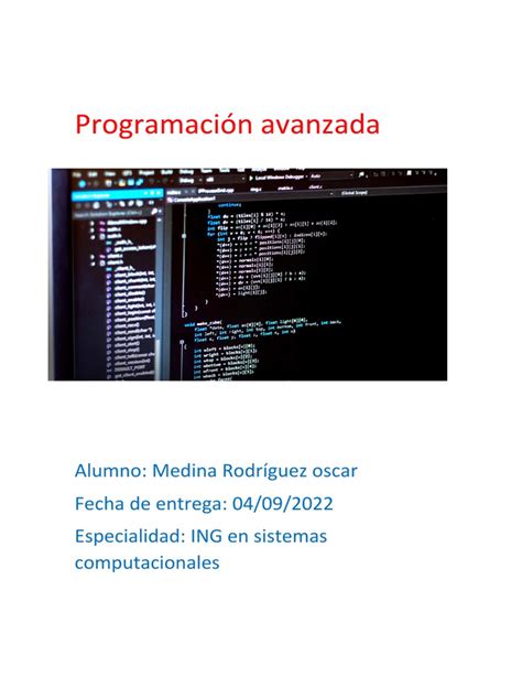 Tarea 2 Programacion Avanzada Pdf Informática