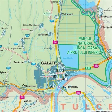 Harta Judetului Galati Dimensiune 70x100cm Cu Sipci Din Lemn Ser