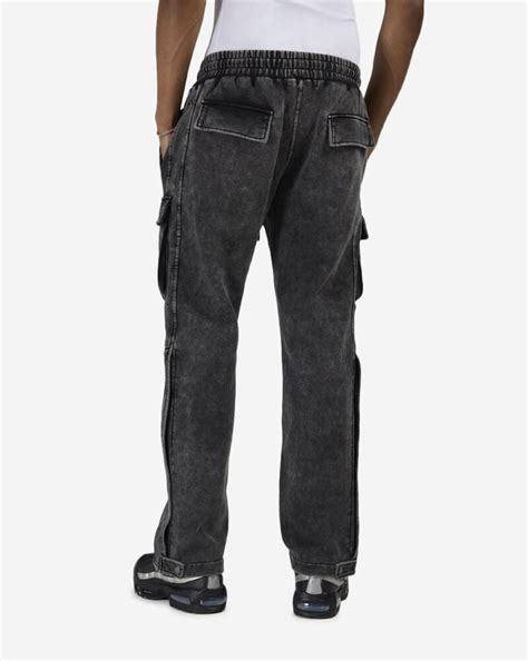 Shop Bag Mafia Washed Cargo Sweatpants Dec 1000 Blk Black Snipes Usa