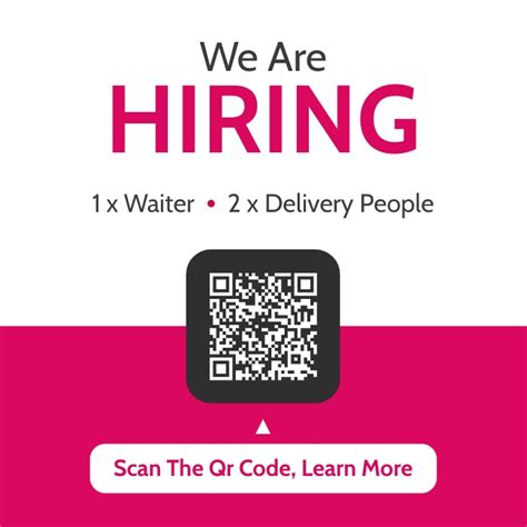 Simple Hiring Sticker Template Design Postermywall