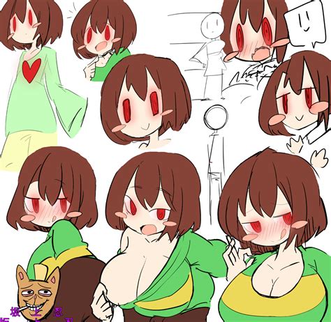 Rule 34 1girls 2d Big Breasts Blush Brown Hair Burgerpants Chara