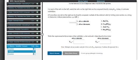 solved hw10 ksp and solubility interactive example