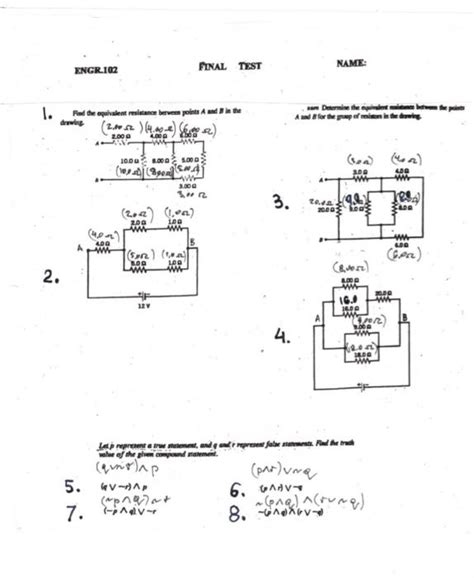 Solved Qun ∧p 5 ∵∨∼→∧ P∧r ∨∼q 7 Pำ And 6 Ganiv 8