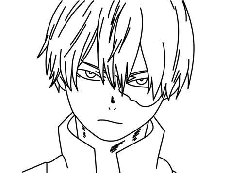 Desenhos De Todoroki Para Colorir Pintar E Imprimir Colorir Info