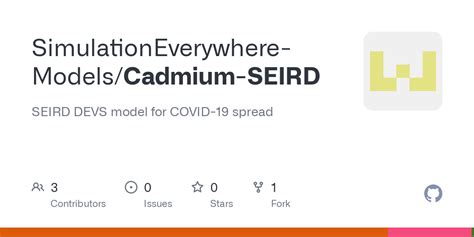 GitHub SimulationEverywhere Models Cadmium SEIRD SEIRD DEVS Model