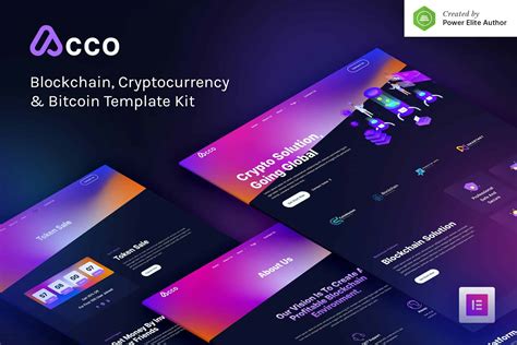 Acco Blockchain Cryptocurrency And Bitcoin Elementor Template Kit Latest Wp Nulled