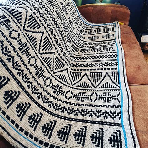 Ravelry Berber Afghan Overlay Mosaic Pattern By Abi Mcintyre