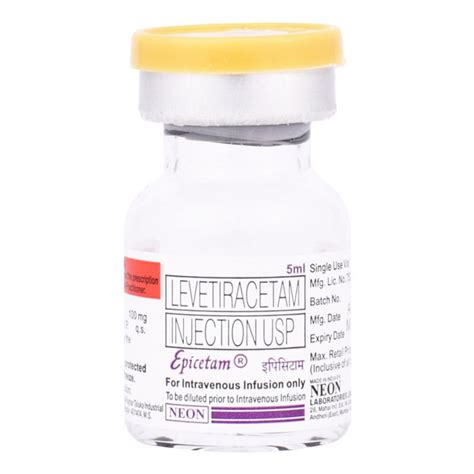 Epicetam 500mg Injection 5ml Buy Medicines Online At Best Price From
