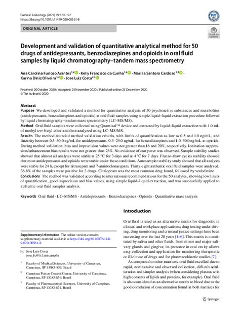 Pdf Development And Validation Of Quantitative Analytical Method For
