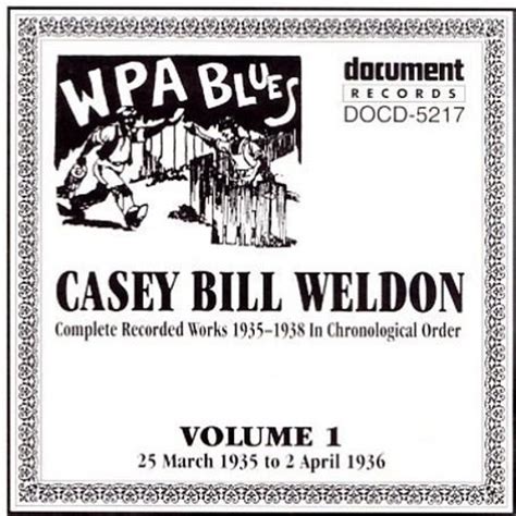 Casey Bill Weldon Vol 1 1935 1936 Cd Jpcde