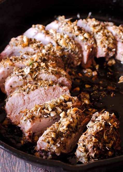 Low Carb Garlic And Herb Pork Tenderloin