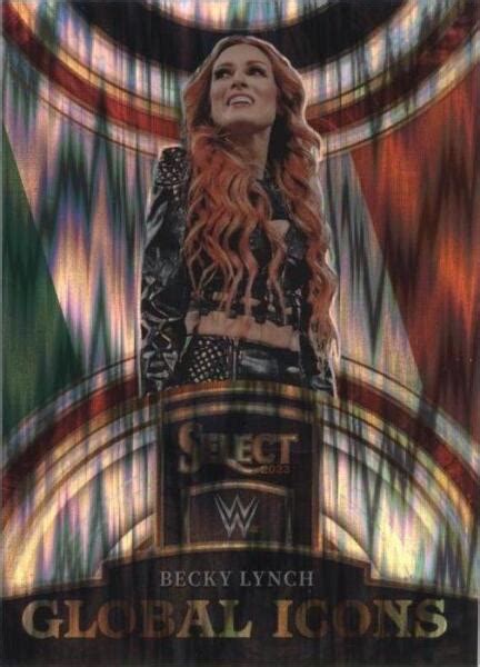 2023 Panini Select WWE Global Icons Flash Prizm 24 Becky Lynch For