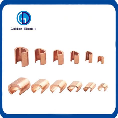 Copper C Clamp Grounding System C Type Clamp Crimp Connector For